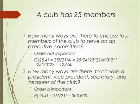 Permutations And Combinations Ppt