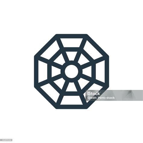팔각형 벡터 아이콘 팔각형 편집 가능한 스트로크 웹 및 모바일 앱 로고 인쇄 매체에 사용하기 위한 옥타곤 선형 기호입니다 얇은