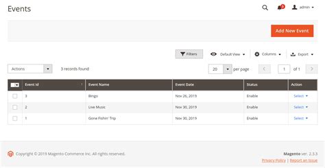 Magento 2 Events Extension Event Calendar Module