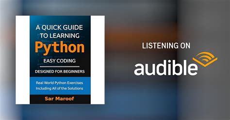 A Quick Guide To Learning Python Audiobook By Sar Maroof