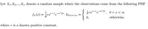 Solved Find The Cramer Rao Lower Bound For The Estimation Of