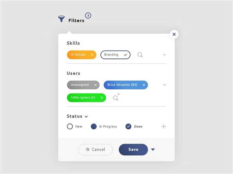 Free Filters Widget Ui Design Ui Design Web Ui Design App Ui Design