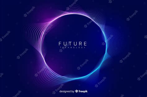 추상 빛나는 입자 모양 배경 무료 벡터