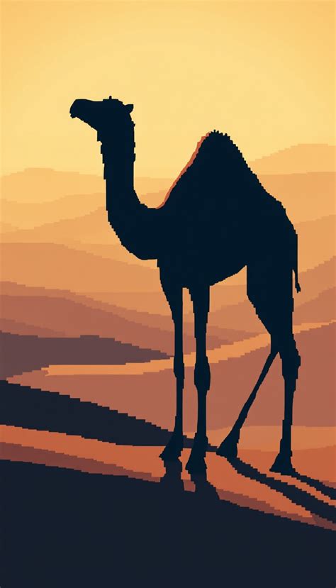 Free Desert Sunset Silhouette Image Camel Desert Sunset Download
