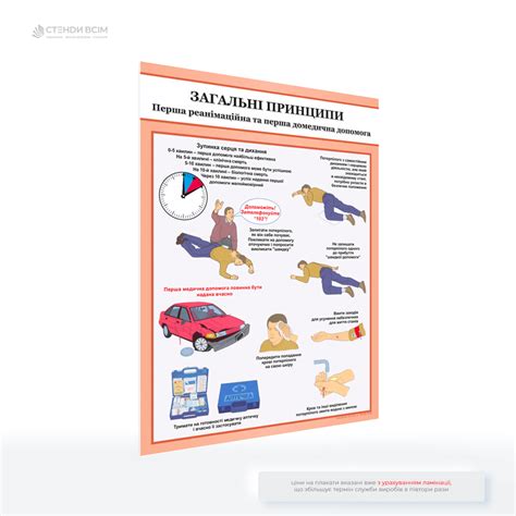 «Загальні принципи надання першої допомоги плакат