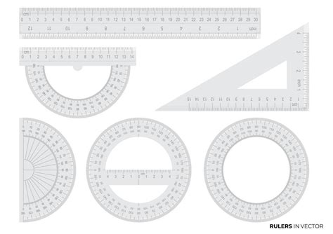 All Stationery Rulers For Office Works The Long Ruler Triangle Half Circle Ruler Full Circle
