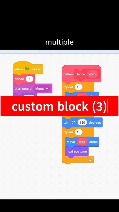 Part 3 How To Creat Custom Block Scratch Scratching Scratchcoding