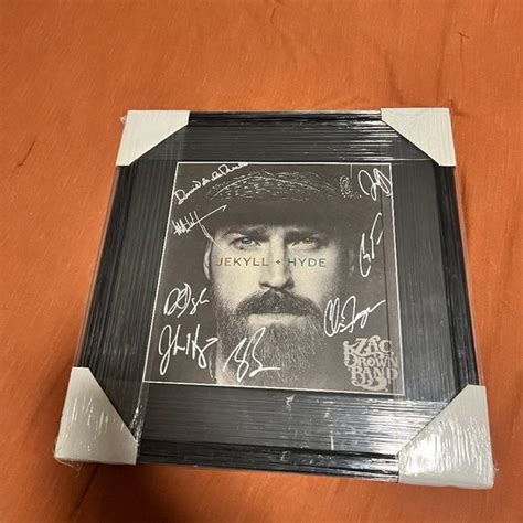 Other Autographed Zach Brown Band Jekyll Hyde Album Cover Framed Poshmark