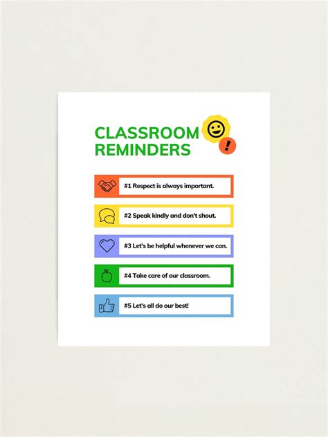 Classroom Reminders Classroom Manners Classroom Rules Photographic Classroom Reminders Classroom Manners Classroom Rules Photographic