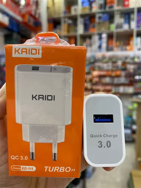 Fonte Carregador De Celular Kaidi Kd 111 Qc 3 0 Wzh Eletronico