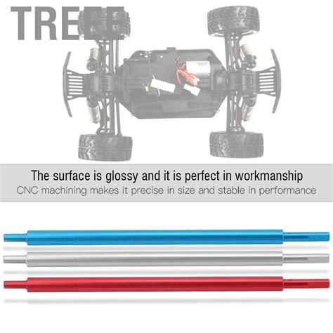 Treee Rc อลูมิเนียมศูนย์เพลาขับ Rc รถบรรทุก Shaf Cnc Machining สำหรับ Monster Shopee Thailand