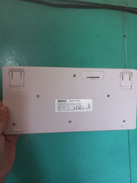 Miniso Wireless Keyboard And Mouse Set White And Gray Computers And Tech Parts And Accessories