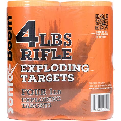 Sonic Boom Exploding Rifle Targets 1 Lb 4 Pk Texas Fowlers