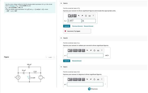 Solved Use The Node Voltage Method To Find The Steady State Chegg