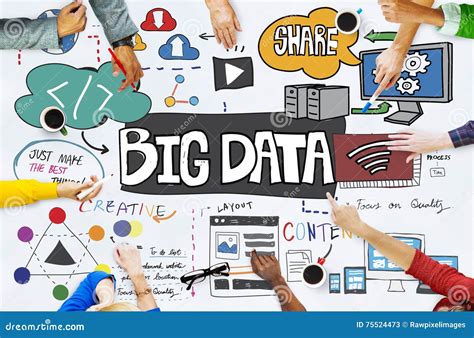 Big Data Information Storage Server Online Technology Concept Stock