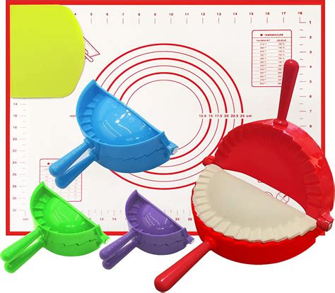 Olurrisa Dumpling Maker 4 Pcs Empanada Press Mold Extra Non Stick
