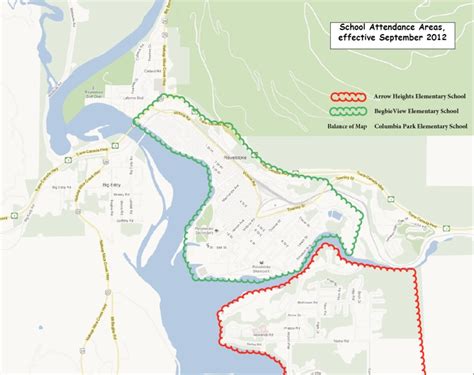 Attendance Areas And Catchment Zones School District 19