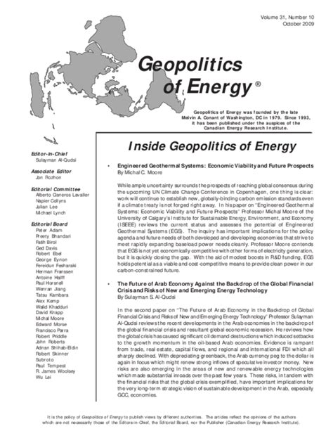 Pdf Engineered Geothermal Systems Economic Viability And Future