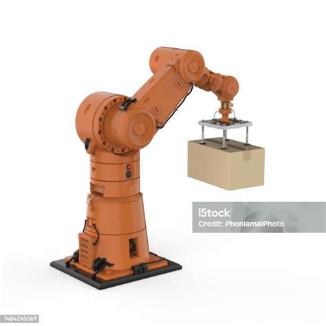 자동화 공장 또는 3d 렌더링 로봇 팔이 있는 화물 판지 상자 운반 공장 산업 건물에 대한 스톡 사진 및 기타 이미지 공장 산업 건물 나름 더미 Istock