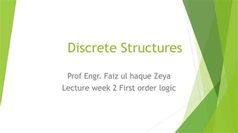First Order Logic Pptx