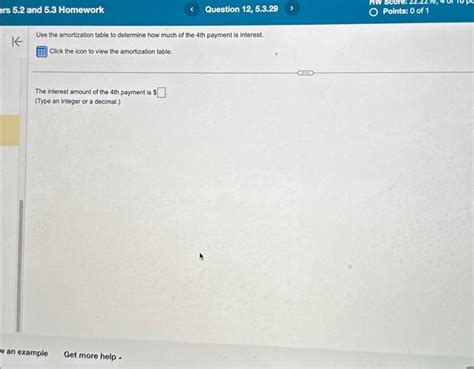 Solved Use The Amortization Table To Determine How Much Of Chegg Com