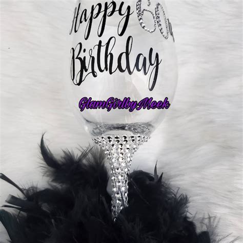 Bling Wine Glass Etsy