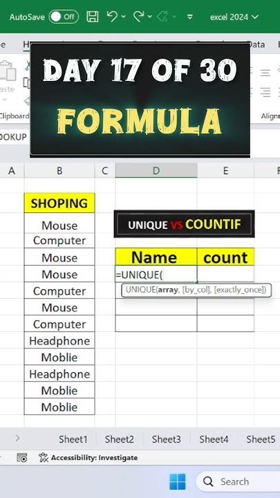 🔥how To Find And Count Distinct Values In Excel Excel Training Excel Exceltutorial
