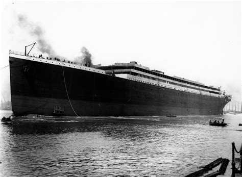 File Titanic Launched At Belfast Wikimedia Commons