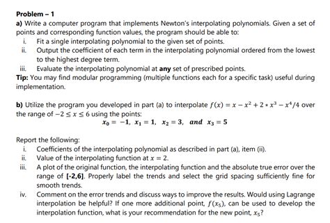Solved Problem A Write A Computer Program That Chegg