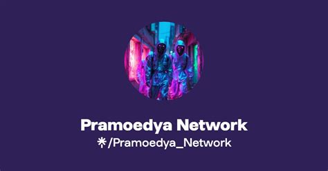 Pramoedya Network Instagram Tiktok Linktree