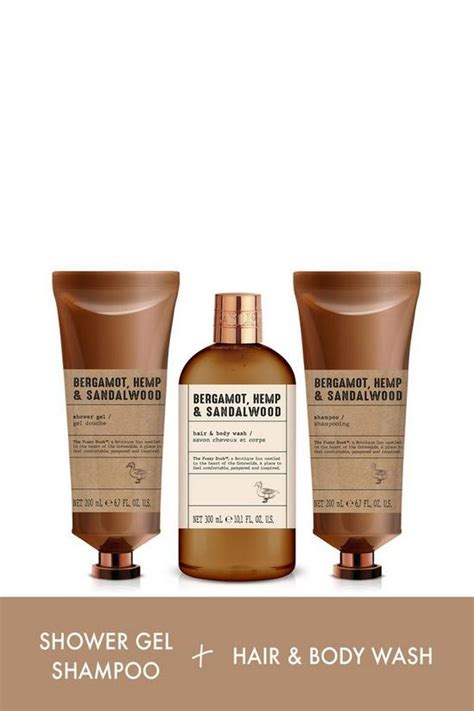 Body The Fuzzy Duck Bergamot Hemp And Sandalwood Mens Luxury Trio Grooming T Set Baylis