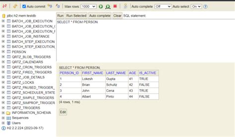 Spring Batch CSV To Database Example