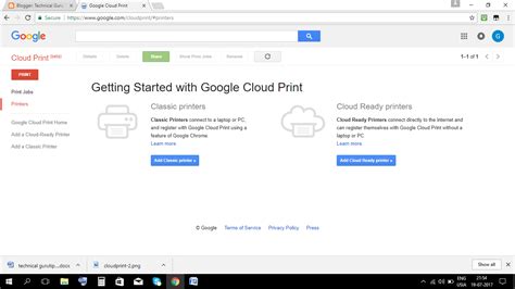 Technical Guru Tips Google Cloud Print Print From Any Where In The World