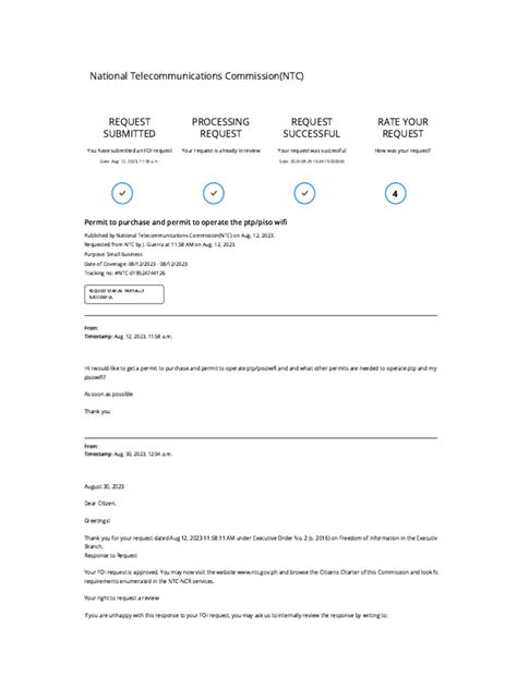 Permit To Purchase And Permit To Operate The Ptp Piso Wifi Pdf