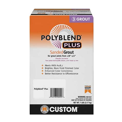 Polyblend Plus Sanded Tile Grout 7 Lb Gray Almandoz Hardware Ltd