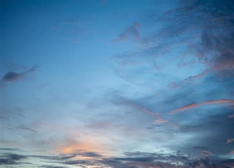 Sky And Clouds At Sunset It Is Beautiful Red And Orange Colors Of