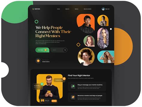 adp mentor landing page by rajat jain on dribbble