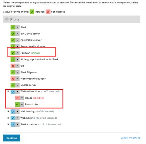 How To Install Uninstall Plesk Components Linux Webhosting Blog