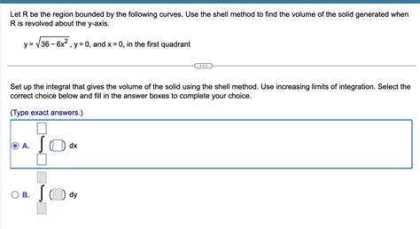 Solved Question Content Area TopPart 1Let R Be The Region Chegg Com
