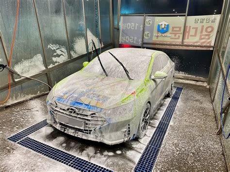 티스도리닷컴 더 뉴 아반떼 출고 4주년 기념 세차 및 에어컨필터 교체