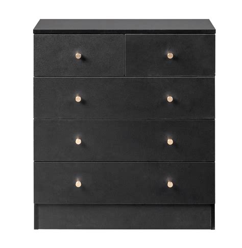 Galaxera Tall Nightstand 5 Drawer Mini Dresser Storage Cabinet Bedroom