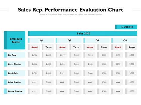 Sales Rep Performance Evaluation Chart Ppt Powerpoint Presentation File