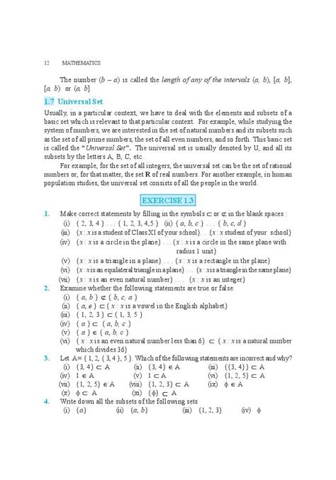 Ncert Book Class 11 Maths Chapter 1 Sets Pdf Aglasem