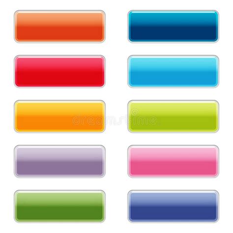 Web Navigation Blank Tabs Buttons Gradient Vector Template Bar Menu Tab Website Element Ui Site