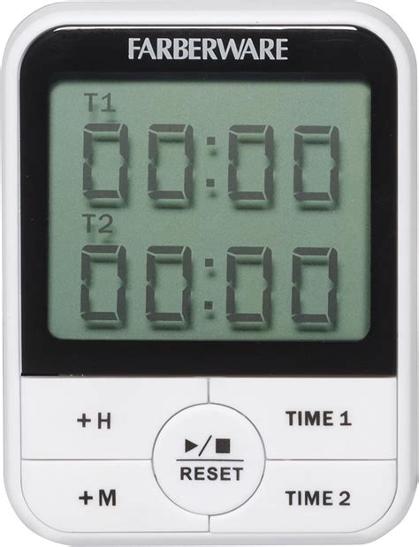 Farberware Protek Dual Event Digital Timer Black Amazon Ca Home