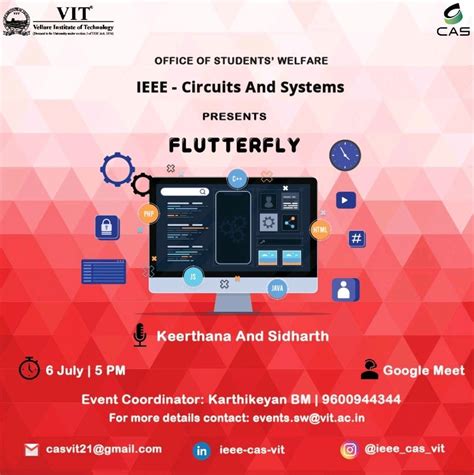ieee circuits and systems society vit vellore on linkedin event ieee flutter vit vitvellore