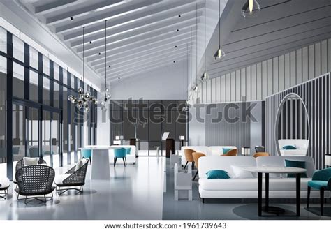 3d 렌더링 럭셔리 호텔 로비 스톡 일러스트 1961739643 Shutterstock