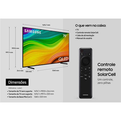 Smart Tv Samsung 75 Qled 4k 75q60d 2024 Gaming Hub Ai Energy Mode Alexa Carrefour