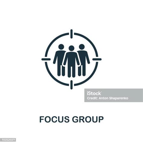 포커스 그룹 아이콘입니다 광고 아이콘 컬렉션에서 프리미엄 스타일 디자인 Ui 및 Ux 웹 디자인 애플 리 케이 션 소프트웨어