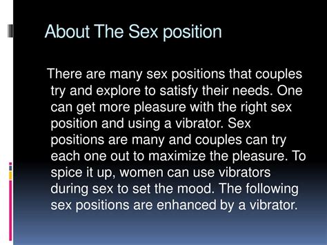 PPT Top 10 Sex Positions For Better Sexual Pleasure PowerPoint Presentation ID 8202842
